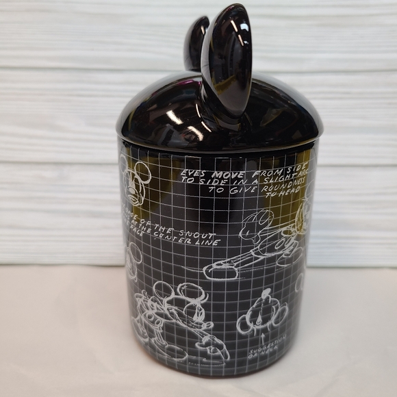 Disney | Bath | Disney Black Sketchbook Cotton Jar | Poshmark